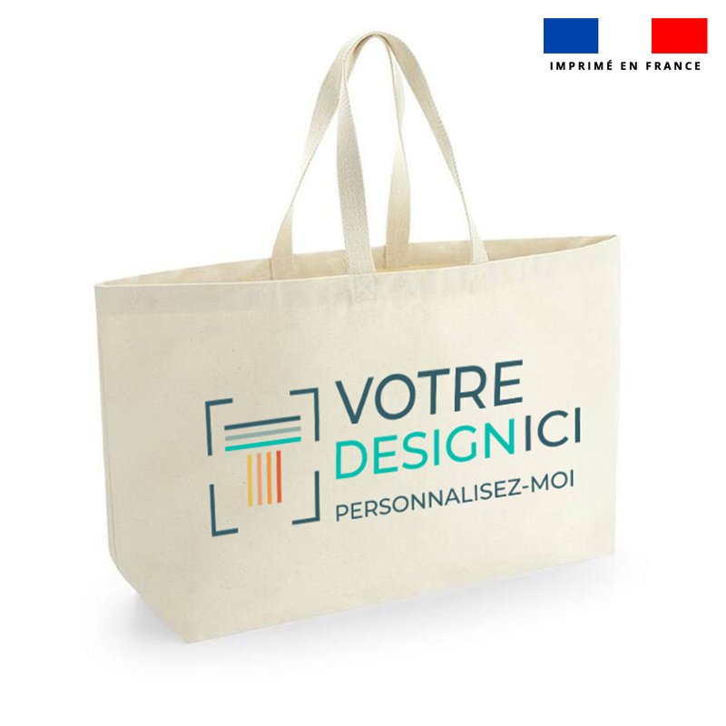Sac cabas personnalisé - Oversize - Tissus Print