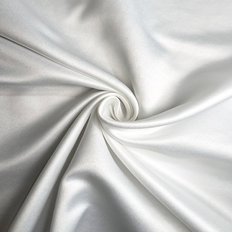 Satin duchesse blanc uni - Tissus Print